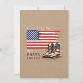 Rustic Military US Flag Deployment Farewell Party Invitation | Zazzle