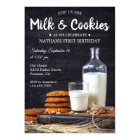 Rustic Milk and Cookies Birthday Party Invitations | Zazzle.com