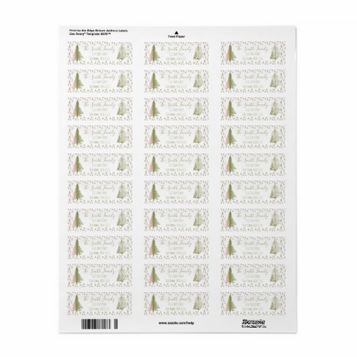Rustic Minimalist Pine Trees Label | Zazzle
