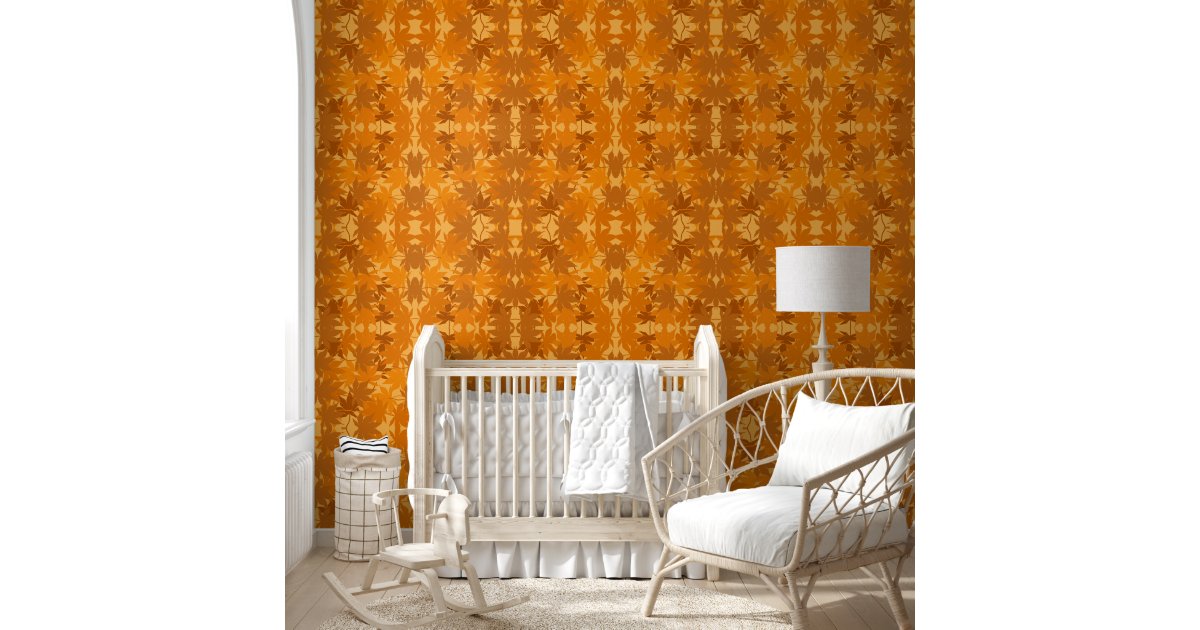 Rustic Modern Blended Leaves 5 Wallpaper | Zazzle