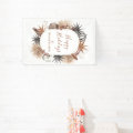 Rustic Modern Boho Holiday Christmas Banner | Zazzle