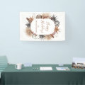 Rustic Modern Boho Holiday Christmas Banner | Zazzle