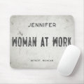 Rustic Modern Industrial Farmhouse Girl Name City Mouse Pad | Zazzle
