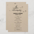Rustic Modern We Do Script Wedding Program | Zazzle
