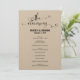 Rustic Modern We Do Script Wedding Program | Zazzle