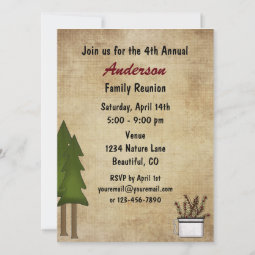 Rustic Moose Family Reunion Party Invitation | Zazzle