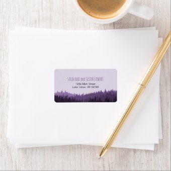 Rustic Mountain address label standard size | Zazzle