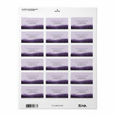 Rustic Mountain address label standard size | Zazzle