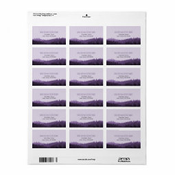 Rustic Mountain address label standard size | Zazzle