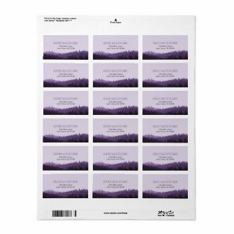 Rustic Mountain address label standard size | Zazzle
