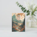 Rustic Mountain Forest Evergreen Wedding QR Code Enclosure Card | Zazzle
