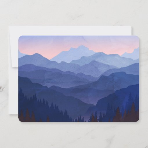 Rustic Mountain Graduation Photo Announcement | Zazzle