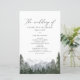 Rustic Mountain Pine Tree Wedding Program | Zazzle
