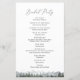 Rustic Mountain Pine Tree Wedding Program | Zazzle