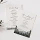 Rustic Mountain Pine Tree Wedding Program | Zazzle