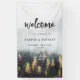 Rustic Mountain Pine Trees Fall Forest Welcome Banner | Zazzle