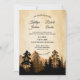 Rustic Mountain View Wedding Invitation | Zazzle