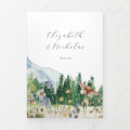 Rustic Mountain Wildflower | Boho Wedding Tri-Fold Invitation | Zazzle