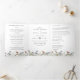 Rustic Mountain Wildflower | Boho Wedding Tri-Fold Invitation | Zazzle