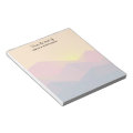 Rustic Mountains Geometric Minimalist Notepad | Zazzle