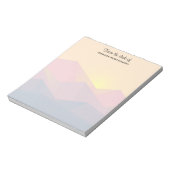 Rustic Mountains Geometric Minimalist Notepad | Zazzle