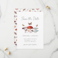 Rustic Mushroom Moth Wedding Save The Date | Zazzle