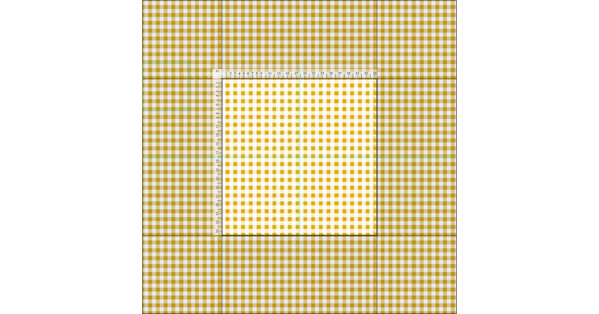 Rustic Mustard Yellow Gingham Buffalo Plaid Fabric | Zazzle