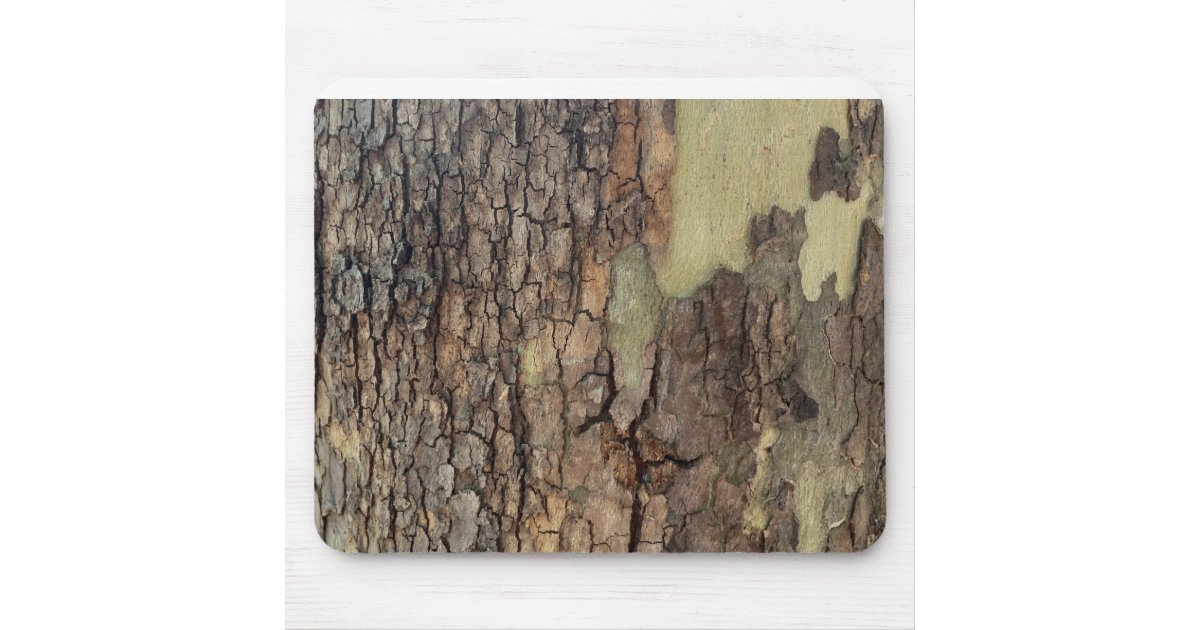 Rustic natural distressed tree bark forest trees mouse pad | Zazzle