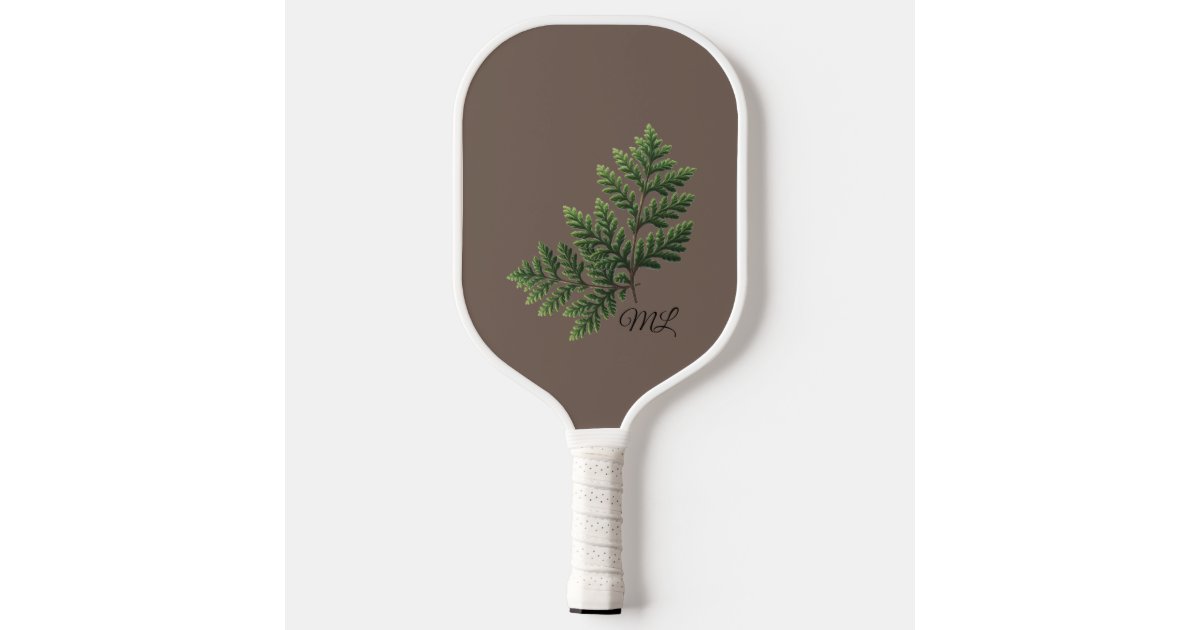 Rustic Nature Monogram Pickleball Paddle | Zazzle