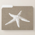 Rustic Nautical Theme & Faux Burlap File Folder | Zazzle