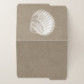 Rustic Nautical Theme & Faux Burlap File Folder | Zazzle