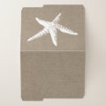 Rustic Nautical Theme & Faux Burlap File Folder | Zazzle
