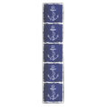rustic Navy Blue anchor nautical wedding Short Table Runner | Zazzle
