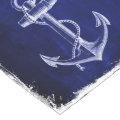 rustic Navy Blue anchor nautical wedding Short Table Runner | Zazzle