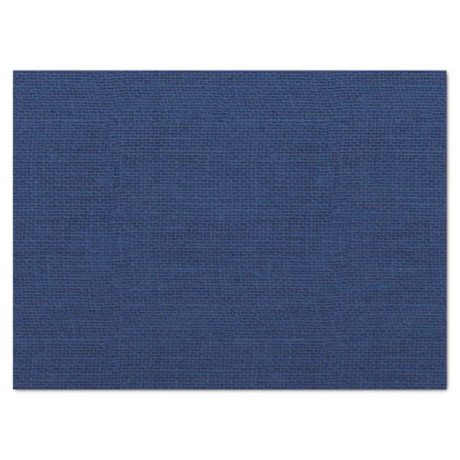 Rustic Navy Blue Burlap Texture Tissue Paper | Zazzle