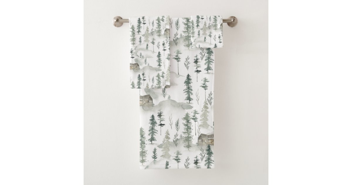 Rustic Neck of the Woods Cabin Bath Towel Set | Zazzle