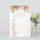 Rustic Neutral Boho Floral Emoji Pictionary Game | Zazzle