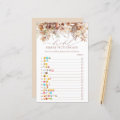 Rustic Neutral Boho Floral Emoji Pictionary Game | Zazzle