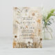 Rustic Neutral Boho Floral Wedding Invitation | Zazzle