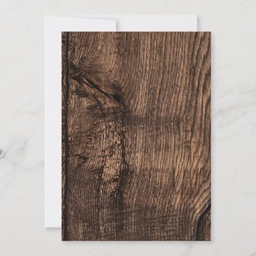 Rustic Nothing Fancy Just Love invitation | Zazzle