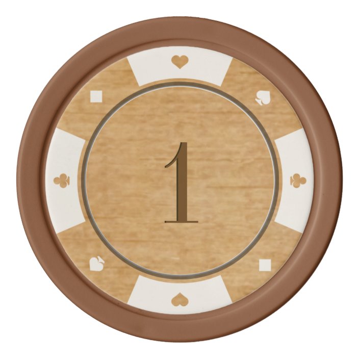 Rustic Oak Wood Casino Style Poker Chips | Zazzle.com
