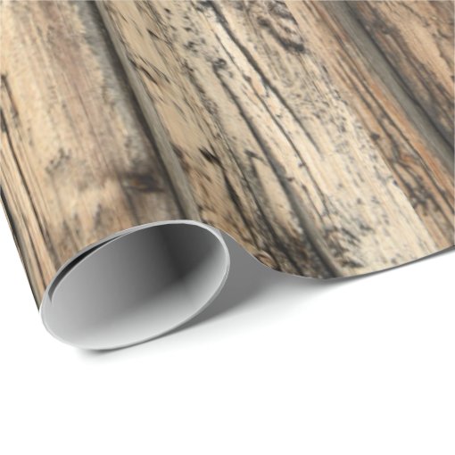 Rustic oak wood wrapping paper | Zazzle
