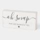 Rustic Oh Snap Sign for Wedding, Wood Box | Zazzle