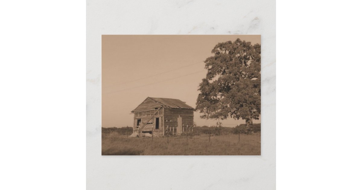 Rustic old barn postcard | Zazzle