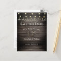 Rustic Old Barn Wood Save the Date Postcard | Zazzle
