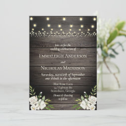 Rustic Old Barn Wood Wedding Invitation | Zazzle