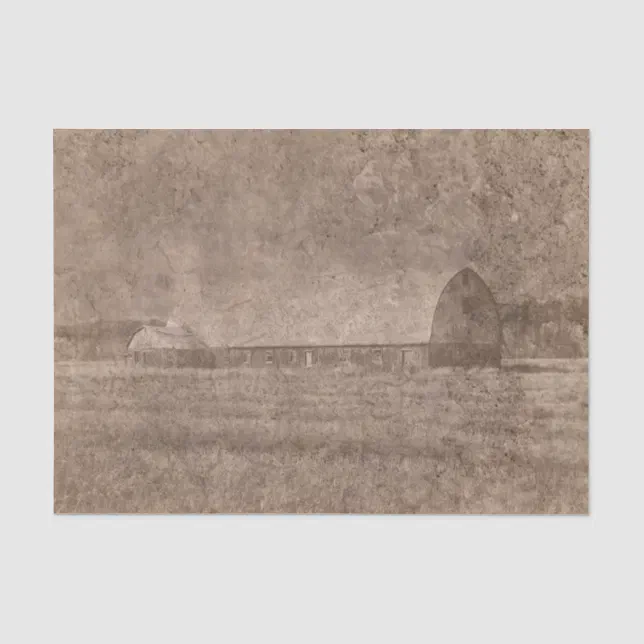 Rustic Old Vintage Sepia Brown Barn Texture Tissue Paper | Zazzle