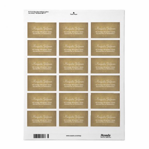 Rustic Old Wedding Label | Zazzle