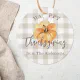 Rustic Orange Pumpkin Happy Thanksgiving Gift Favor Tags | Zazzle