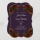 Rustic Orange Purple Fall Elegant Wedding Invitation | Zazzle